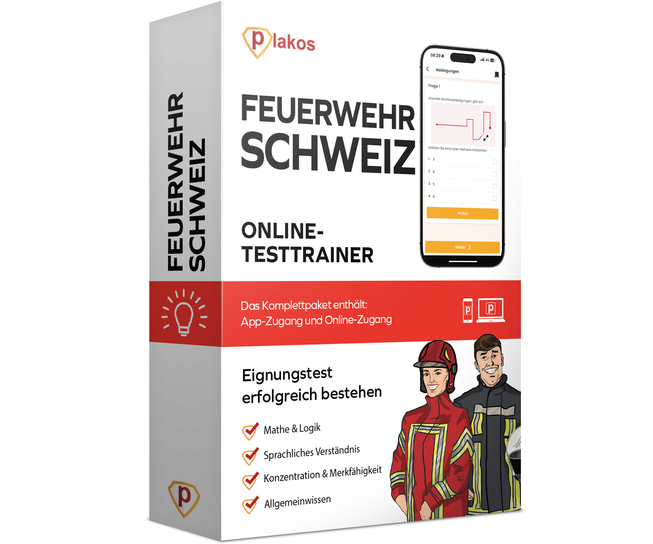 Feuerwehr Eignungstest Schweiz 2026 Online Testtrainer – Plakos ...